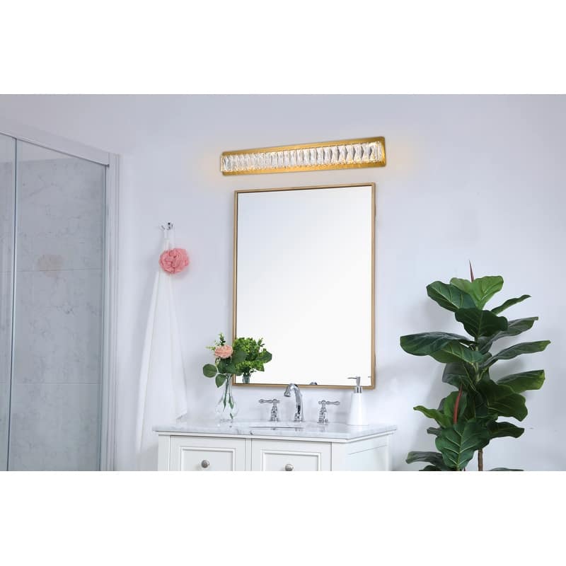 Madelyn Integrated LED Wall Sconce in Gold - Bed Bath & Beyond - 30105765