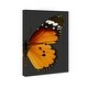 Oliver Gal 'Monarch and Gray Butterfly II' Animals Wall Art Canvas ...