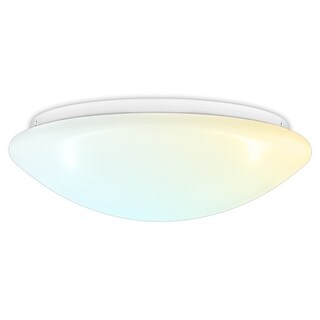 Luxrite 11" LED Flush Mount Light, 20W, 5 CCT Color Selectable, 1500 ...
