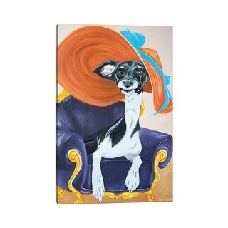 iCanvas "Dog In The Purple Armchair" by Raissa Spinola Canvas Print ...