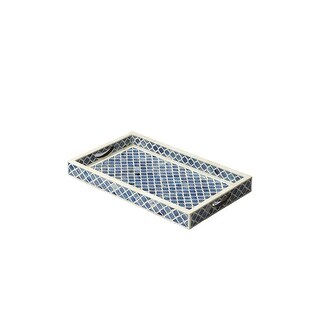Handmade Butler Bone Inlay Serving Tray (India) - Bed Bath & Beyond ...