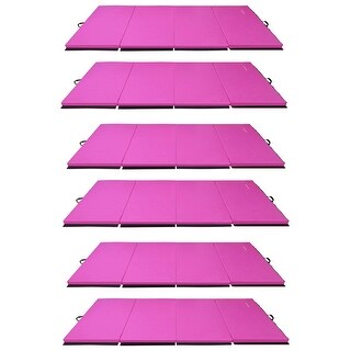 BalanceFrom Fitness GoGym All Purpose Folding Gymnastics Mat, Pink (6 ...