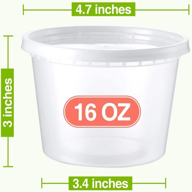 16 Oz Deli-Containers-（60 Set） - Bed Bath & Beyond - 39099377