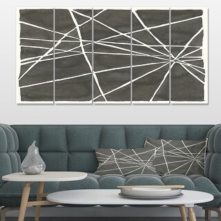 Designart "Minimalist Graphics II" Transitional Canvas Art - Bed Bath ...