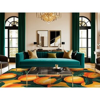 Ginza Six Washable Loquat Fruits Area Rug - Bed Bath & Beyond - 42613132