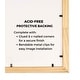 Photo Size Slim Profile Brown Frame - UV Acrylic, Foam Board Backing ...