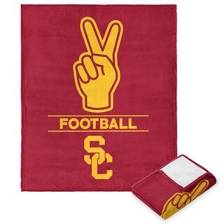NCAA USC Number 1 Fan Silk Touch Throw Blanket - Bed Bath & Beyond ...