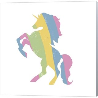 Kali Wilson 'Multicolor Unicorn' Canvas Art - Bed Bath & Beyond - 32391471
