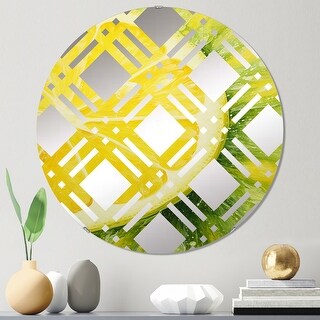 Designart "Lemon Zenith Zest I" Fruits Yellow Wall Mirror - Traditional ...