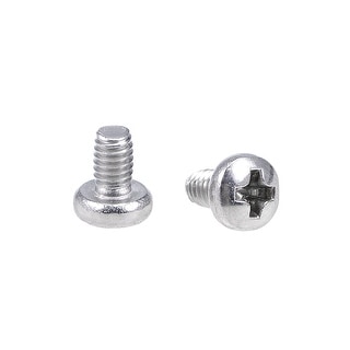 M2.5x4mm Machine Screws Pan Phillips Head Screw Fasteners Bolts 30Pcs ...