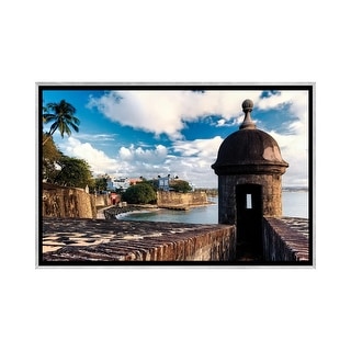 iCanvas "View Of The Walls Of Old San Juan With A Sentry Box In The ...
