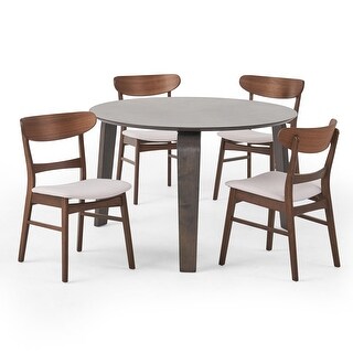 Finney Mid-Century Modern 5 Piece Dining Set by Christopher Knight Home ...