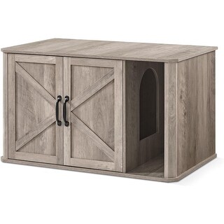 Litter Box Enclosure, Modern Cat Litter Box Furniture Hidden - Bed Bath ...