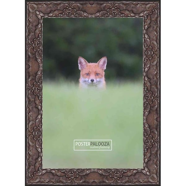 15x19 Traditional Antique Silver Complete Wood Picture Frame with UV ...