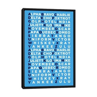 iCanvas "International Radiotelephony Spelling Alphabet I" by 08 Left ...