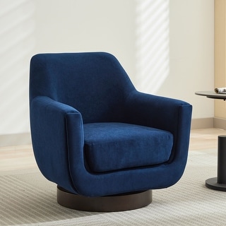 U-shaped Fully Assembled Swivel Chair Velvet Accent Chair Armchair ...