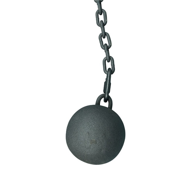 Black Cast Iron Cannonball Weight Automatic Gate Closer with 5 ft. Long ...