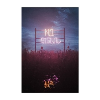 No Signal Digital Neon Night Signs Urban Art Print/Poster - Bed Bath ...