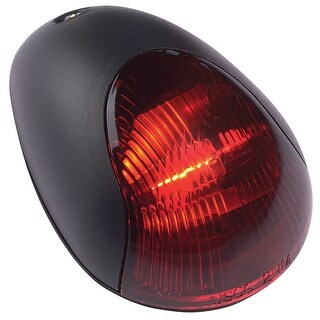 Attwood 2-Mile Vertical Mount, Red Sidelight - 12V - Black Plastic ...
