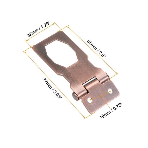 Keyed Hasp Locks with Screws for Door Keyed Alike 3 Pieces - Bed Bath ...