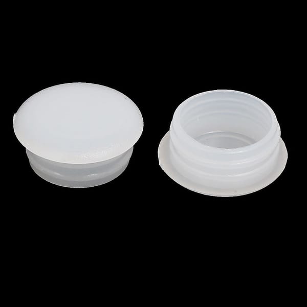 15mm Thread Dia Plastic Design Screw Cap Covers Hole Lids White 100pcs ...