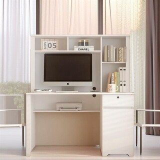 Computer Desk with Drawers and AC Outlets - Bed Bath & Beyond - 39496480
