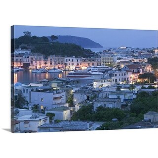 "High angle view of a city, Ischia, Naples, Campania, Italy" Canvas ...