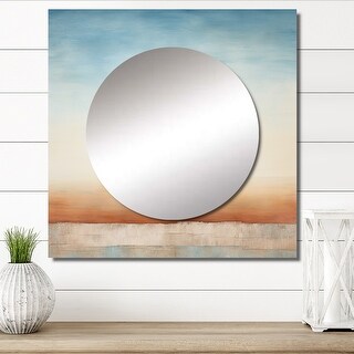 Designart "Elemental Eternity Minimalism I" Minimalism Wall Mirror ...