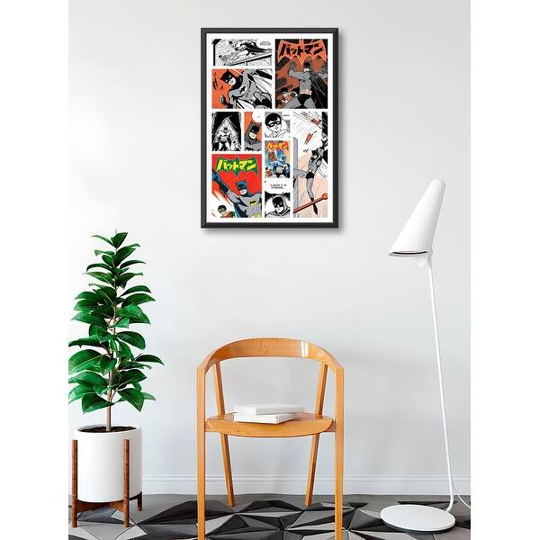 framed batman comic poster