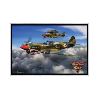 iCanvas "P-40 Flying Tiger.jpeg" by Larry Grossman Framed - Bed Bath ...