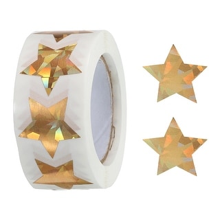 1 Roll Laser Star Stickers 1 Inch Sparkling Labels 500 Count/Roll - 1 ...
