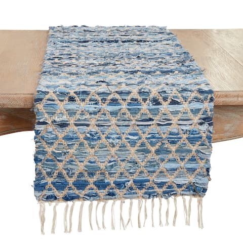 Fringed Chindi Table Runner - Overstock - 27212104