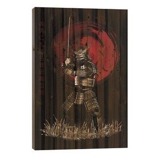 Bushido Samurai Strong Stance Print On Wood by Cornel Vlad - Multi ...