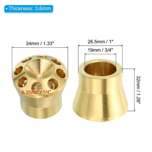 Brass Liquid Distributor, 3/4 x 1/4 Inch 8 Hole Copper Joints Liquid ...