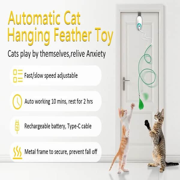 Automated Cat Toy String with Electric Motor Interactive Kitten Game ...