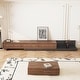 Extendable 118" Modern TV Stand with 3 Spacious Drawers, Adjustable ...