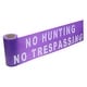 C.H. Hanson 100 ft. L X 6 in. W Plastic Solid No Hunting No Trespassing Barricade Tape Purple ...