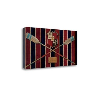 34" Rowing Team Crest Giclee Wrap Canvas Wall Art - Bed Bath & Beyond ...