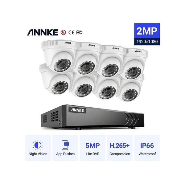 ANNKE CCTV Camera Systems 8 Channel 3K DVR, 8Pcs Dome Cameras - Bed ...