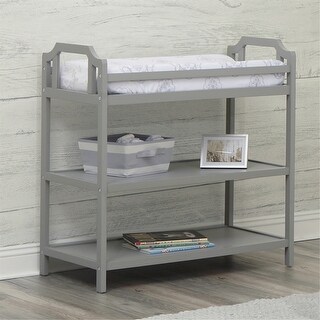 Wooden Light Grey Changing Table - Bed Bath & Beyond - 36742283