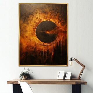 Designart "Bronze Blackhole Solar System" Our Solar System Framed ...