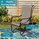 5/7-piece Patio Dining Set , 4/6 C Spring Motion Chairs and 1 Metal ...