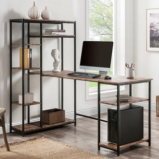 Modern Large Full-Size Workstation Home Office Computer Desk with ...