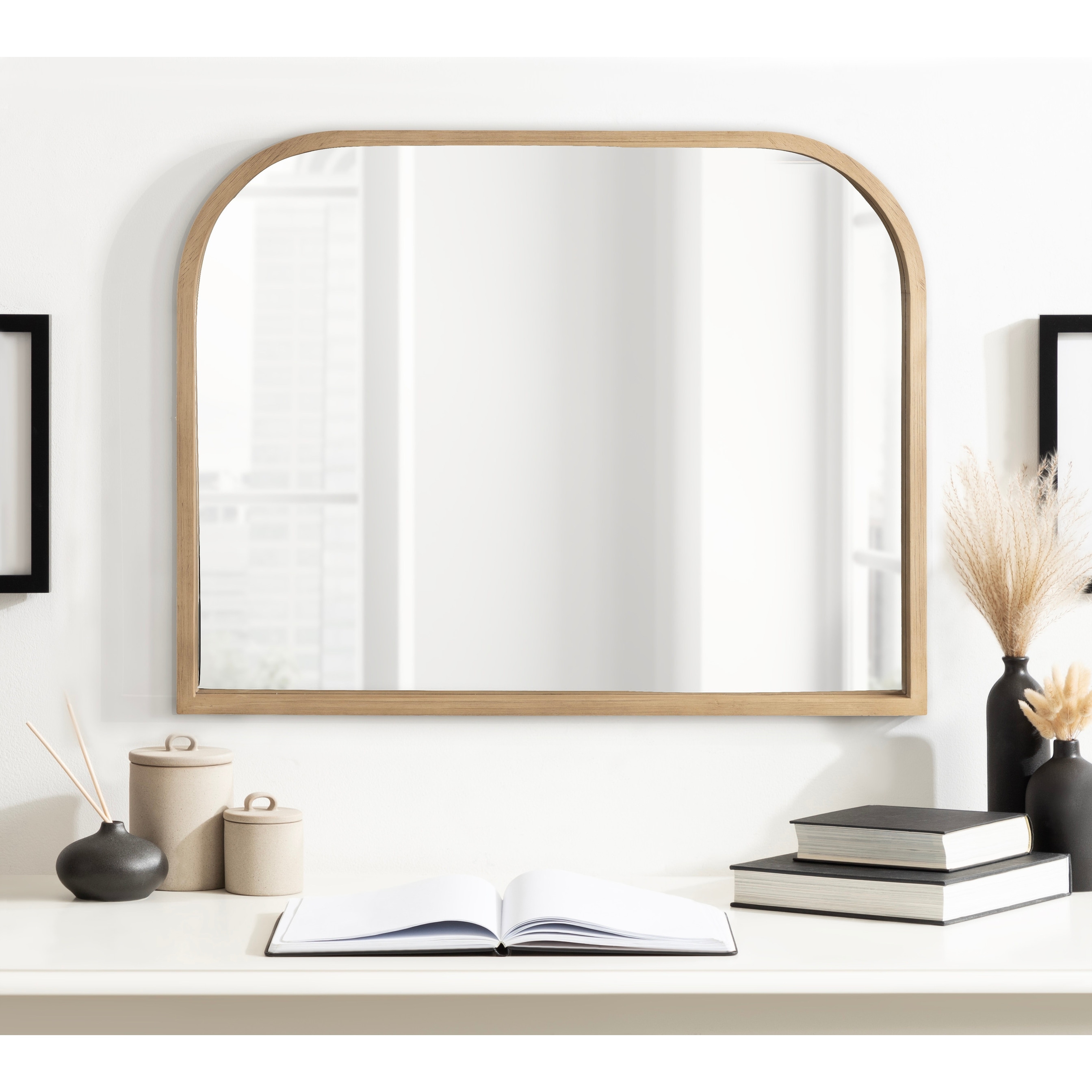 Kate and Laurel Palmer Wood Arch Mirror - 24x36 - On Sale - Bed Bath ...