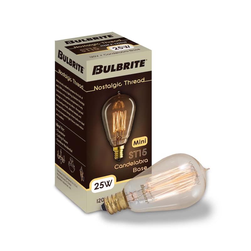 Bulbrite Pack of (4) Dimmable Antique Nostalgic Filament Incandescent Bulb - On Sale - Overstock ...