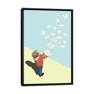 iCanvas "Wings of Imagination" by Peter Walters Framed Canvas Print ...