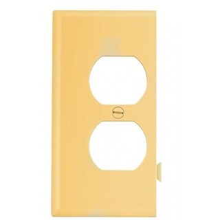 Cooper Wiring STE8V Snap-Tog Duplex Receptacle End Plate, Ivory - Bed ...