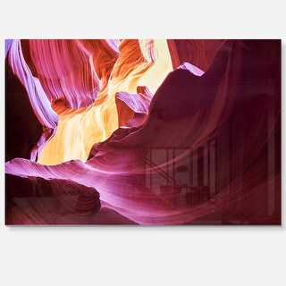 Purple in Antelope Canyon - Landscape Photography Glossy Metal Wall Art ...