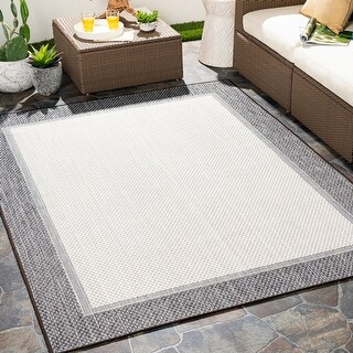 Farid Indoor/ Outdoor Casual Border Area Rug - Bed Bath & Beyond - 32261739