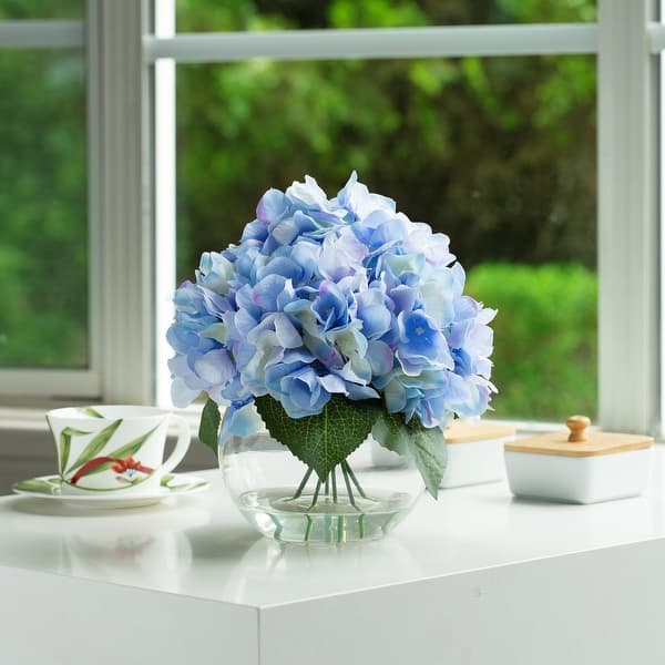 blue hydrangea artificial